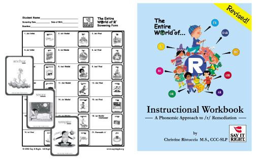 Vocalic R: The Entire World of R Instuctional Workbook Combo