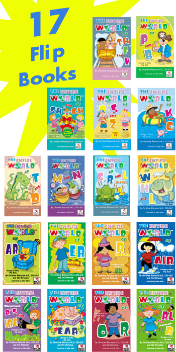 Articulation Flip Books - 17 book set for SLP
